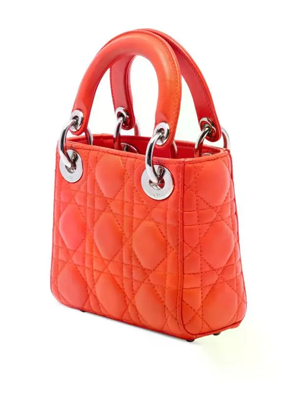 Dior 2015 Micro Lambskin Cannage Lady Satchel
