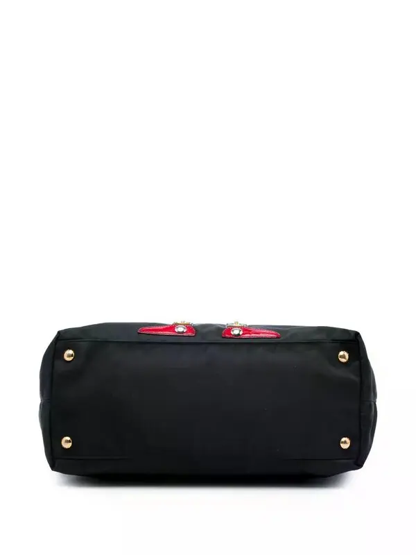 Prada 2013-2016 Saffiano Trimmed Tessuto Robot Tote Bag