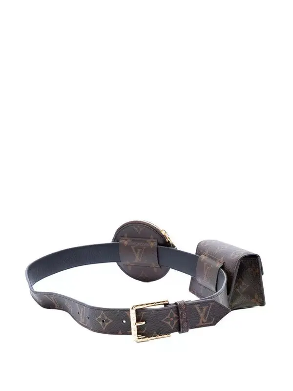 LOUIS VUITTON 2020 Monogram Daily Multi Pocket 30mm Belt Bag