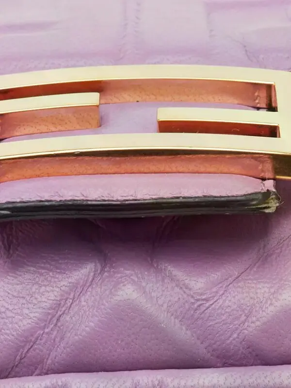 Fendi 2022 Baguette Ff-embossed Shoulder Bag
