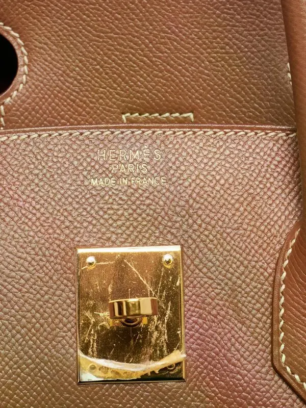 Hermès 2000 35 Birkin Courchevel Tote Bag