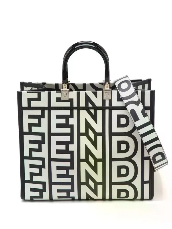 Fendi X Marc Jacobs Medium Sunshine Logo-print Handbag - White