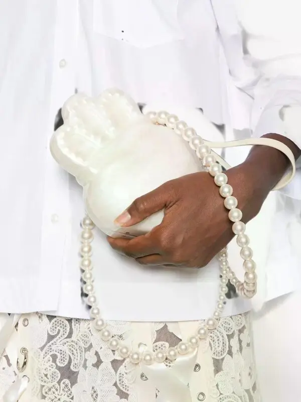 Simone Rocha Pearl-embellished Shell-shaped Cross Body Bag