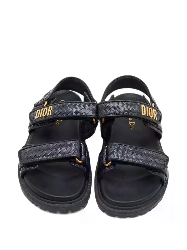 Dior Dioract Raffia Sandals