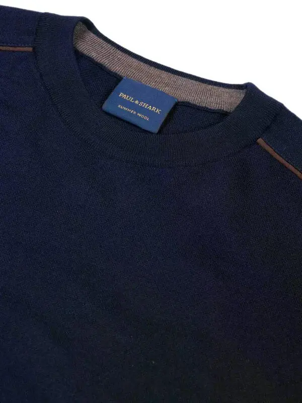 Paul & Shark Contrast Trim Crew Neck Sweater