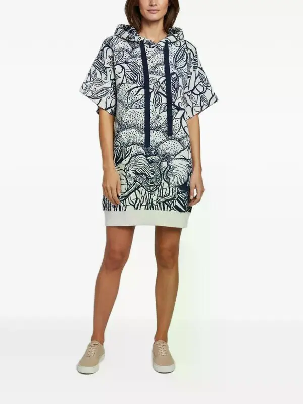 Dior Toile De Jouy Short Sleeve Hoodie - White