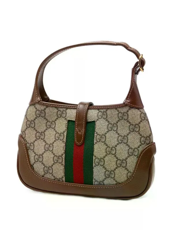 Gucci 2016-2026 Mini Gg Supreme Web Jackie 1961 Crossbody Bag - Neutrals