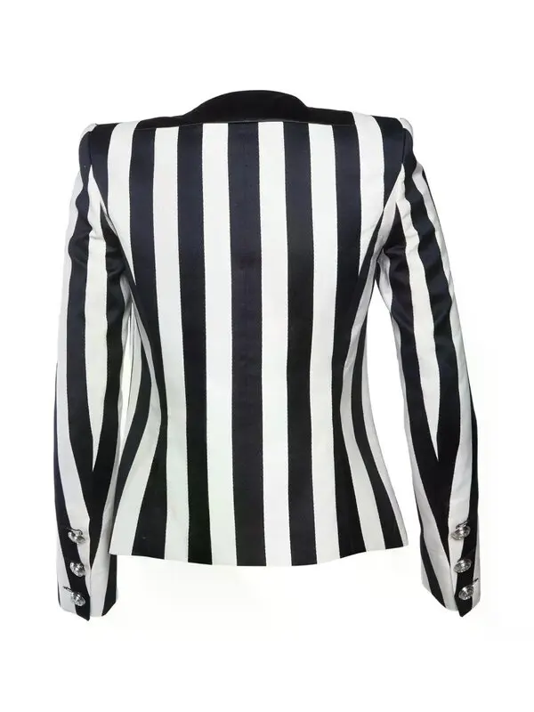Balmain Striped Satin-trim Blazer
