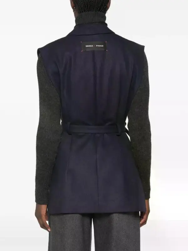 Pinko Belted Sleeveless Jacket