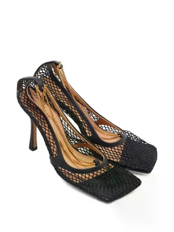 Bottega Veneta Stretch Chain Pumps