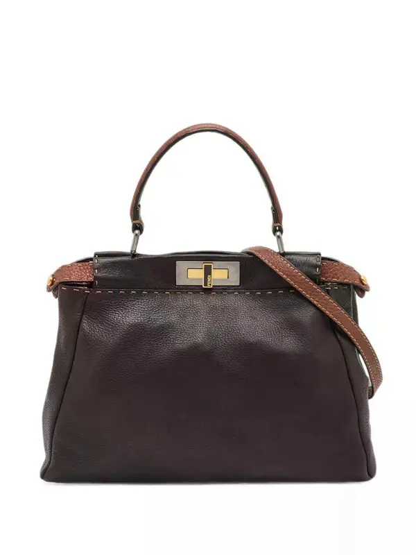 Fendi 2010 Medium Selleria Peekaboo Tote Bag