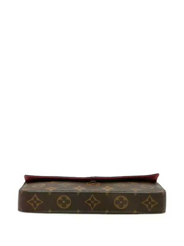 LOUIS VUITTON Monogram Pochette Felicie Crossbody Bag - Brown