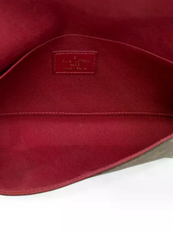 LOUIS VUITTON Monogram Pochette Felicie Crossbody Bag - Brown