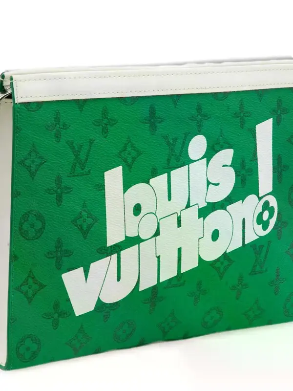 LOUIS VUITTON Voyage Mm Monogram Clutch Bag - Green
