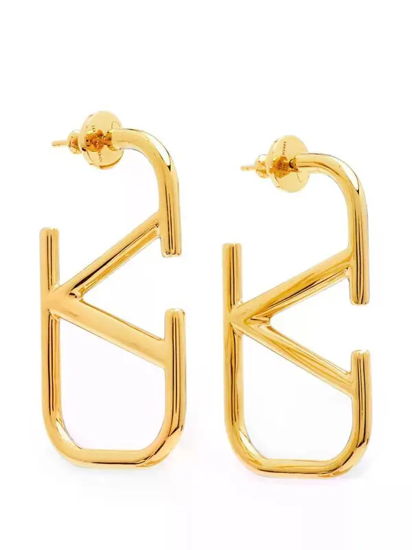 Valentino Garavani Vlogo Hoop Earrings