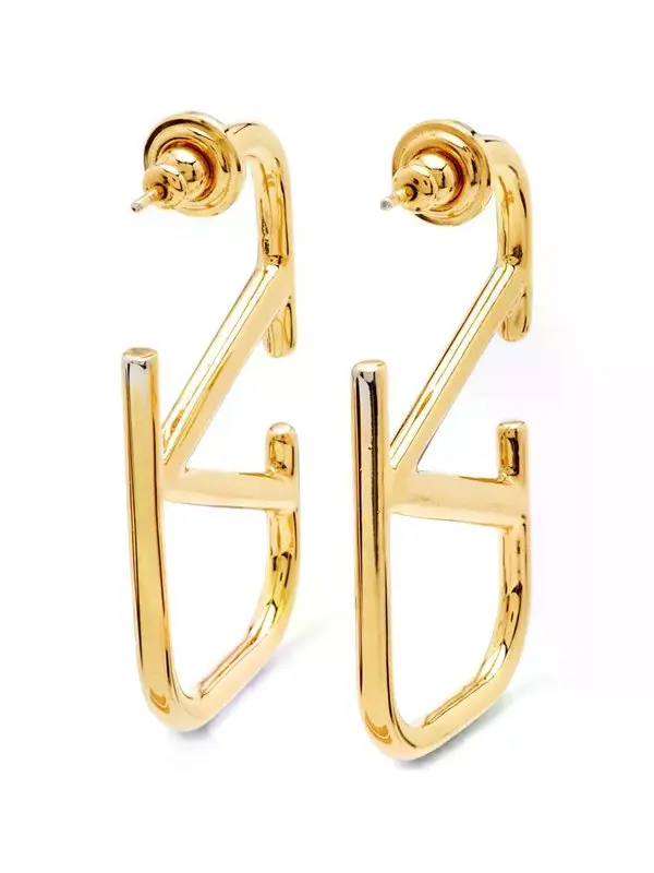Valentino Garavani Vlogo Hoop Earrings