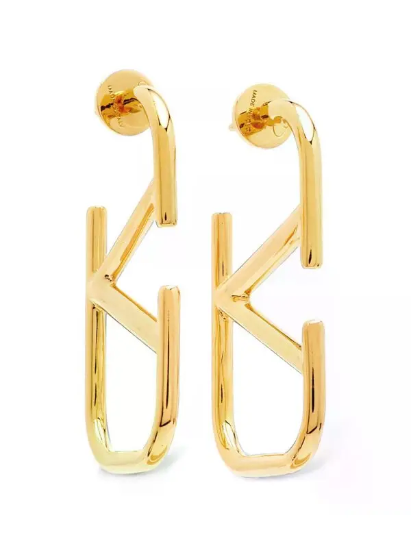 Valentino Garavani Vlogo Hoop Earrings
