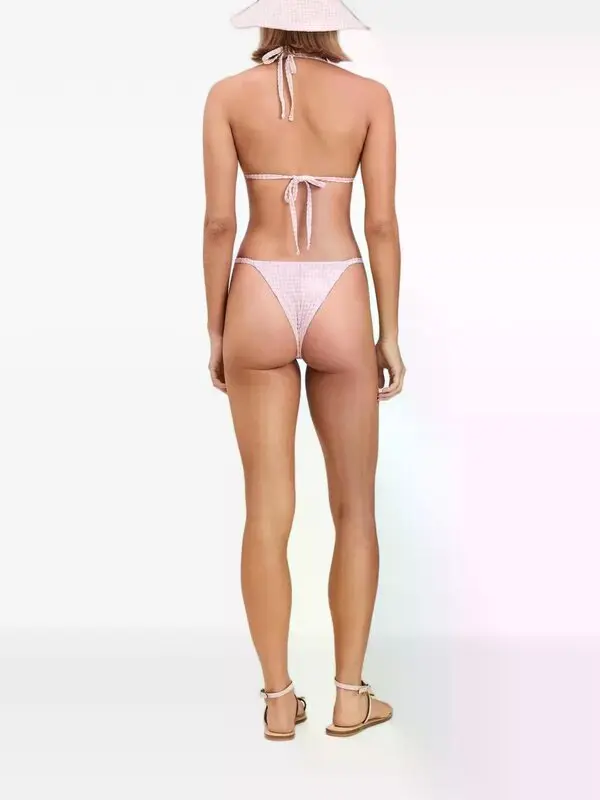 Devon Windsor Jodi Gingham-check Bikini Bottoms