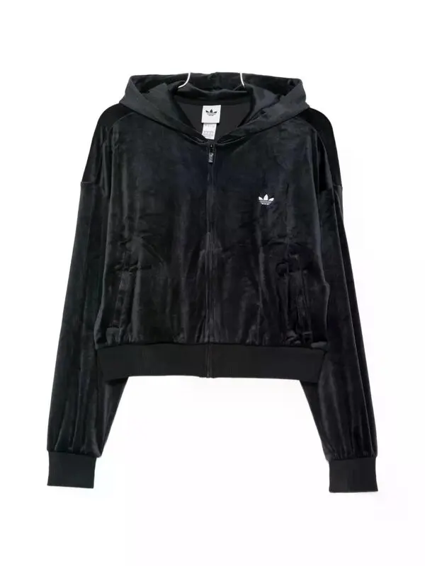 Adidas Velour Zip-up Hoodie