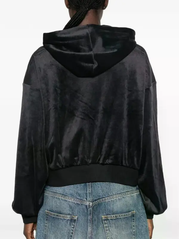 Adidas Velour Zip-up Hoodie