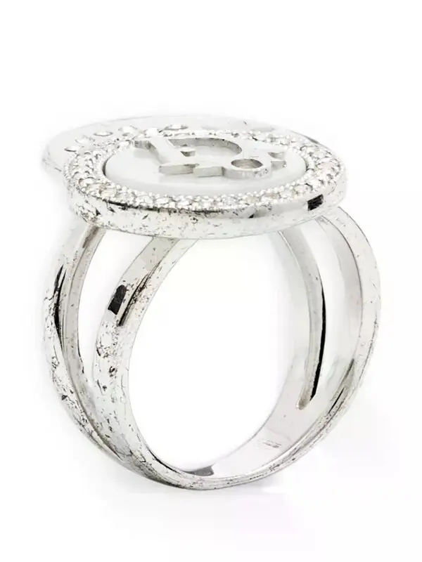Dior Oblique & Star Crystal-embellished Ring