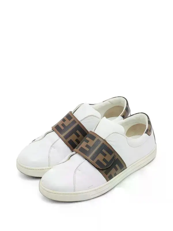 Fendi Ff Motif Touch-strap Sneakers