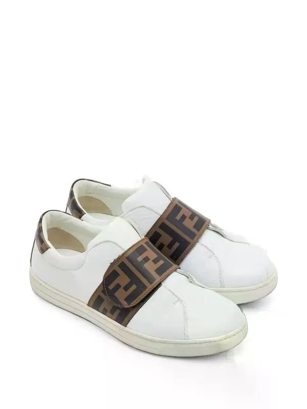 Fendi Ff Motif Touch-strap Sneakers