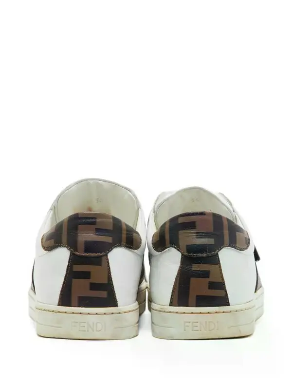 Fendi Ff Motif Touch-strap Sneakers