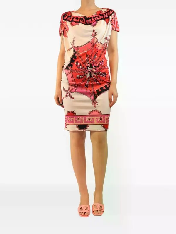 Emilio Pucci Printed Belted Mini Dress