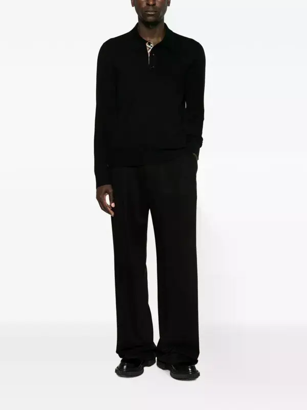Burberry Long-sleeve Polo Shirt