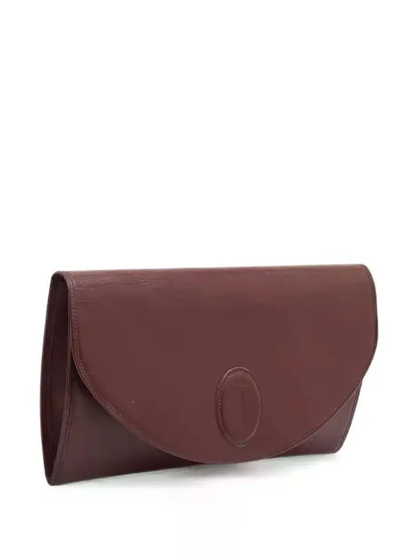Cartier Must De Oval Emblem Clutch Bag
