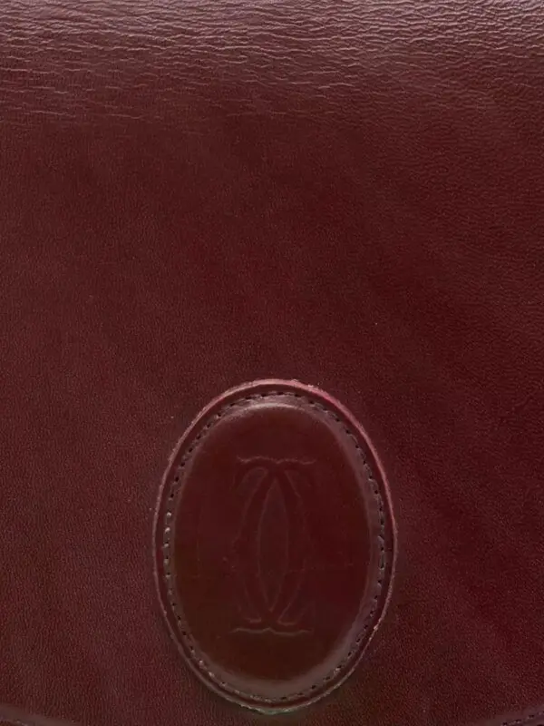 Cartier Must De Oval Emblem Clutch Bag