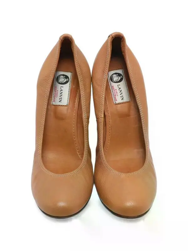 LANVIN Scrunch Wedge Pumps