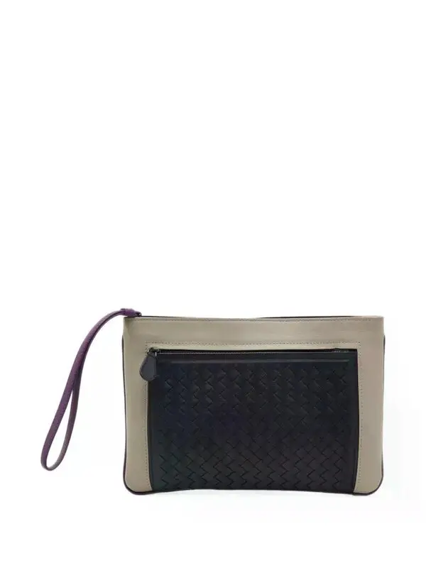 Bottega Veneta Intrecciato Leather Wristlet Pouch