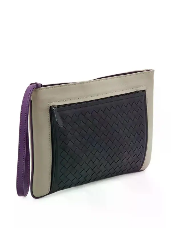 Bottega Veneta Intrecciato Leather Wristlet Pouch