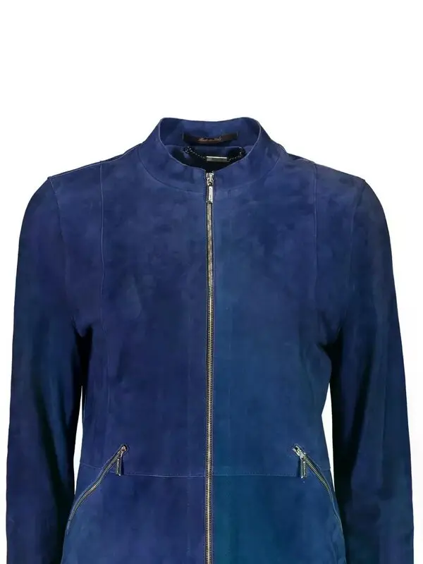 MOORER Suede Zip-up Jacket