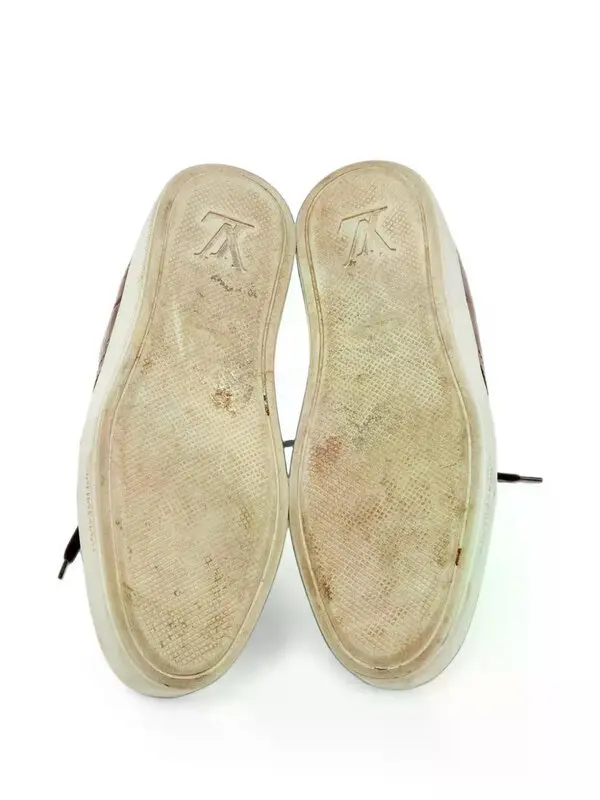 LOUIS VUITTON Front Row Croc-embossed Sneakers