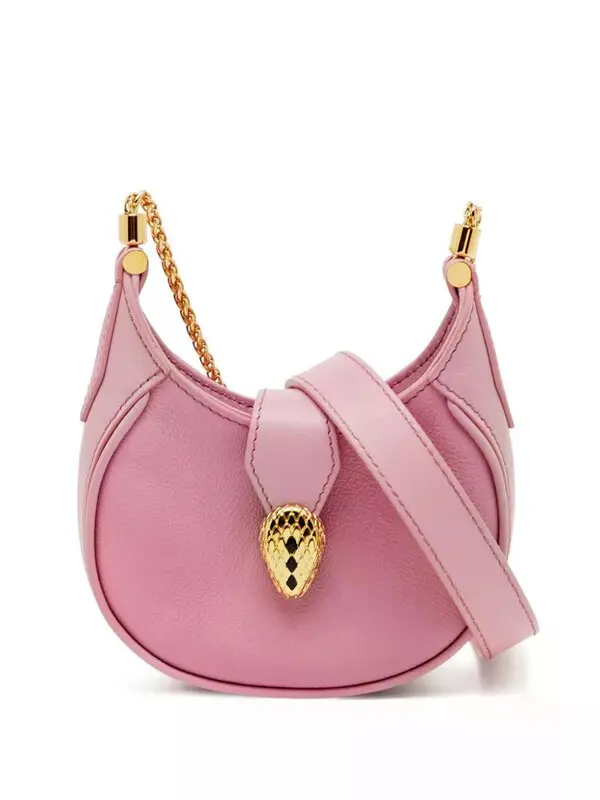 BVLGARI Micro Serpenti Ellipse Shoulder Bag - Pink