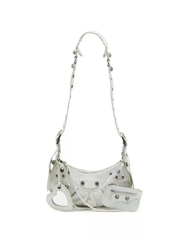 Balenciaga 2021 Le Cagole Shoulder Bag - White