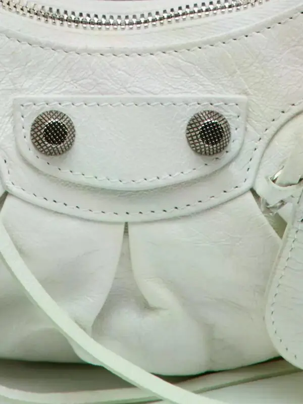 Balenciaga 2021 Le Cagole Shoulder Bag - White