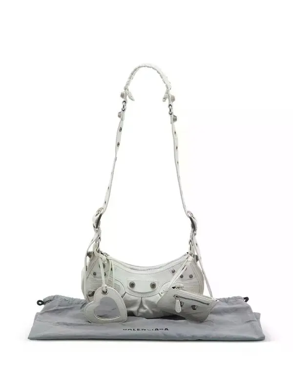 Balenciaga 2021 Le Cagole Shoulder Bag - White