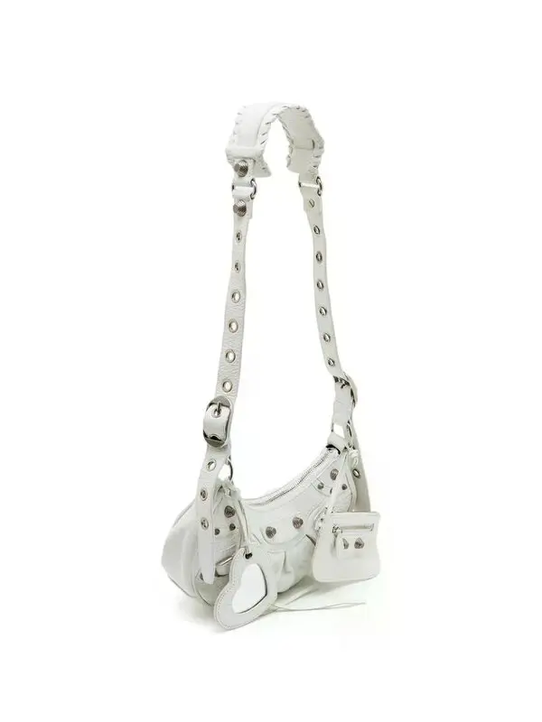 Balenciaga 2021 Le Cagole Shoulder Bag - White