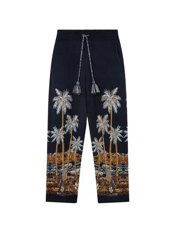 Alanui Diamond Head Jacquard-knit Track Pants