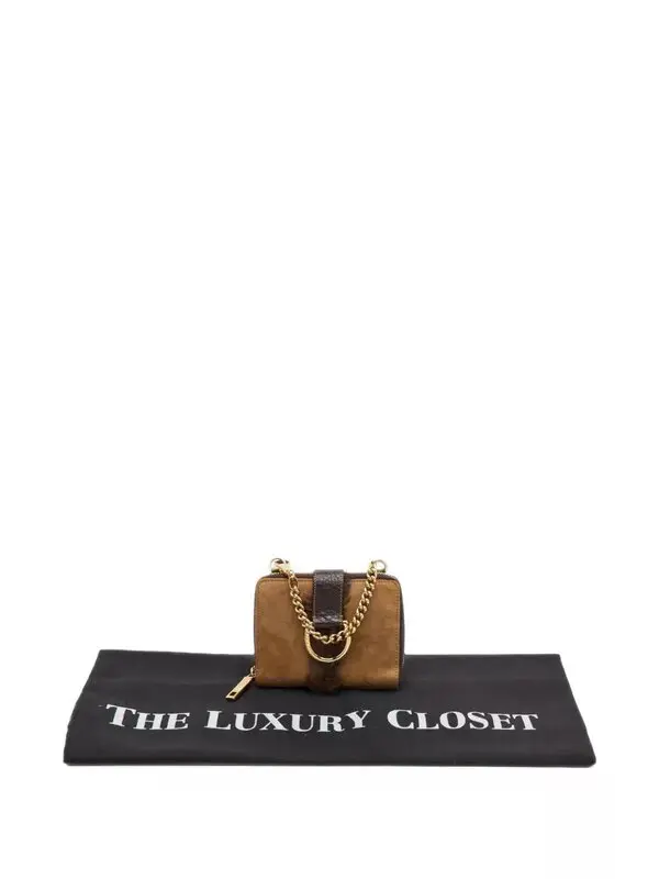 Dolce & Gabbana Horseshoe Ring Suede Wallet