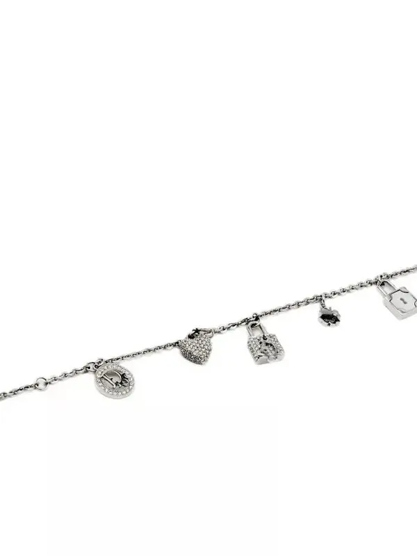 Dior Padlock Heart Charms Bracelet