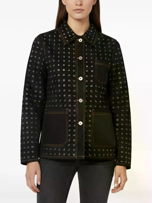 Dior Riveted Button-front Jacket - Black