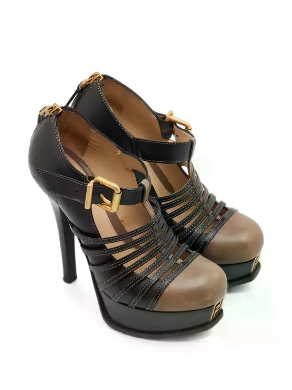 Fendi Strappy Platform Pumps