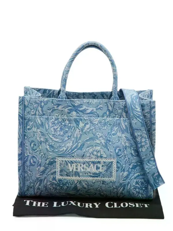 Versace Barocco Athena Jacquard Tote Bag