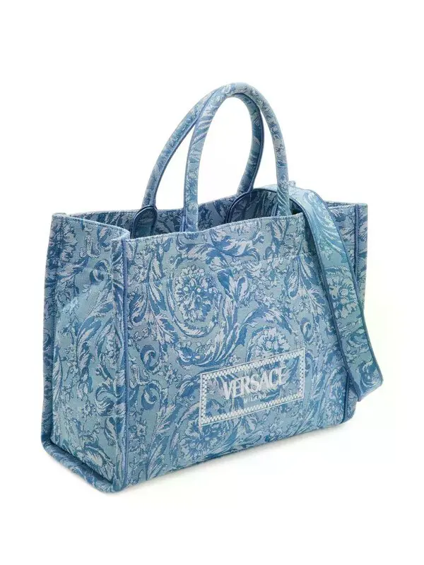 Versace Barocco Athena Jacquard Tote Bag
