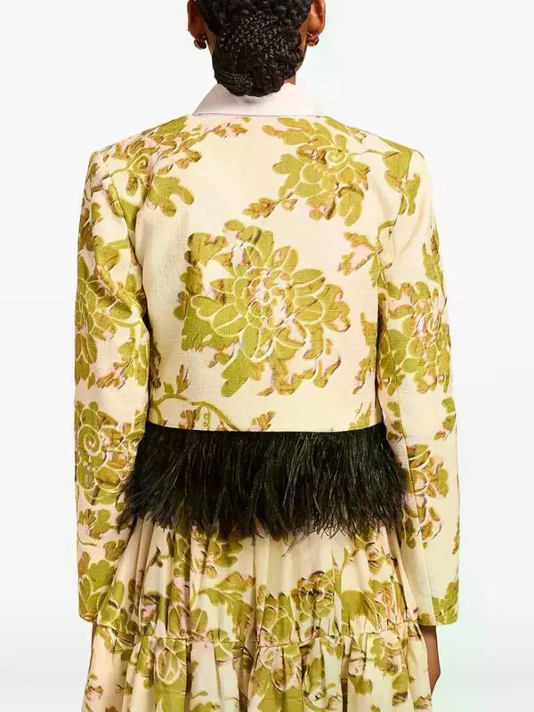 La DoubleJ Bijoux Feather-trim Jacket